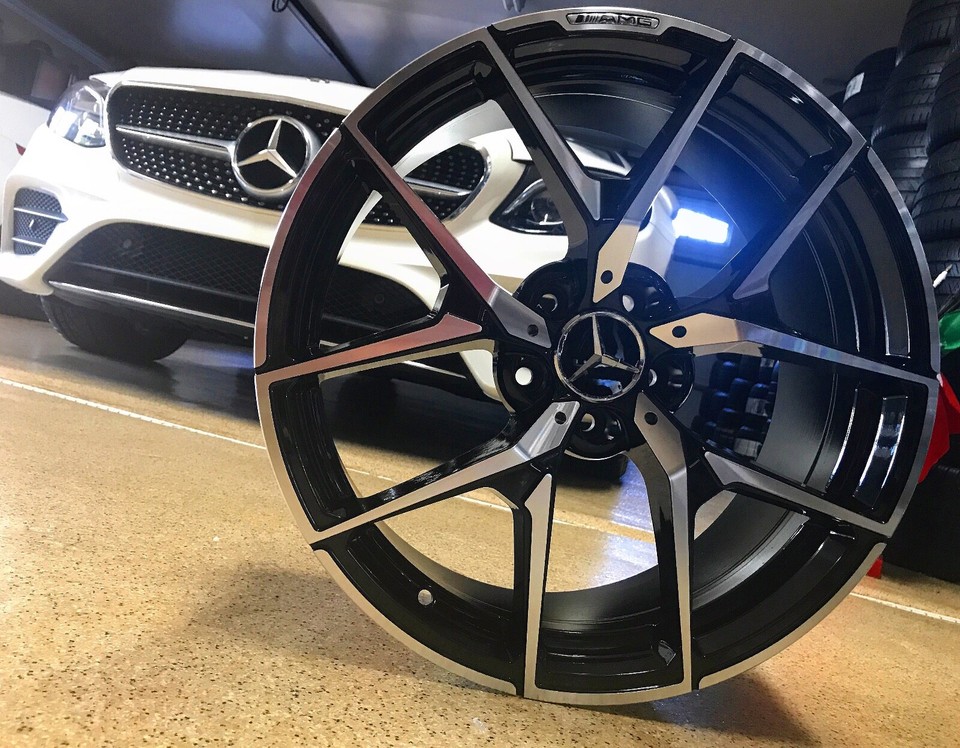 17 INCH MERCEDES C63 NIGHT EDT RIMS WHEELS 17/8 SET4 NEW FITS C300 C250 ...