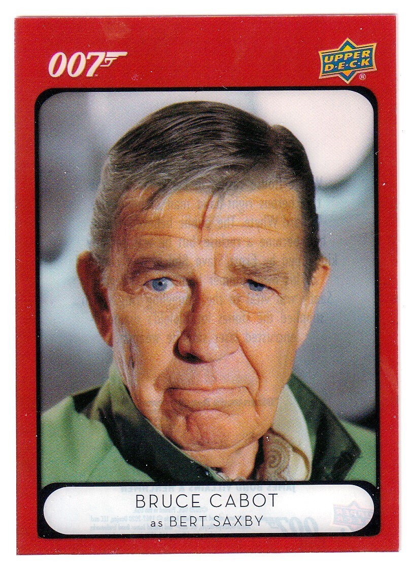 2020 James Bond VILLAINS& HENCHMEN ACETATE Bruce Cabot as Bert Saxby ...