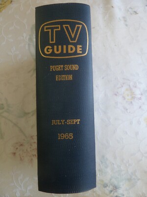 1965 TV GUIDE BOUND VOLUME July-Sept / Puget Sound Edition | eBay