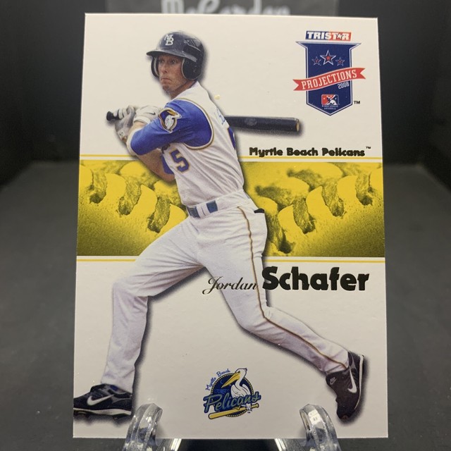 2008 TRISTAR PROjections - Yellow #343 Jordan Schafer /25 for sale online | eBay