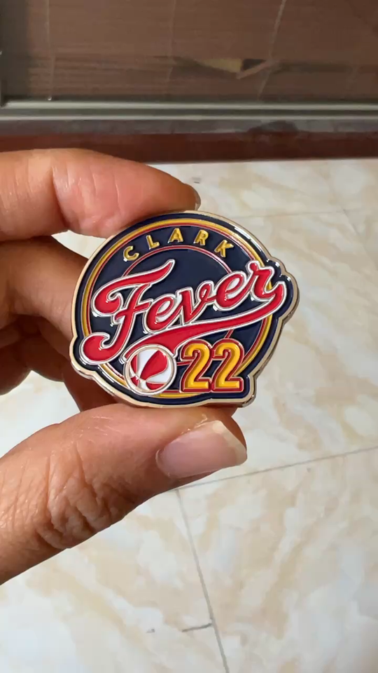 🔥 Caitlin Clark Indiana Fever Lapel Enamel Pin 1.5 Inch 2024 Rookie Of ...