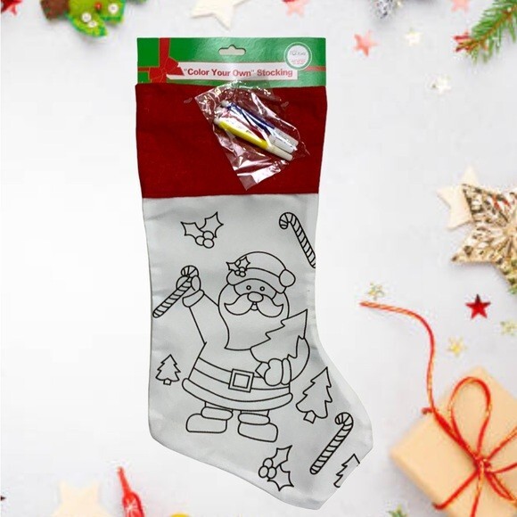 Color Your Own Christmas Stocking