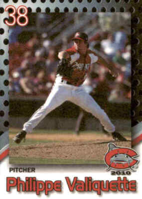 2010 Carolina Mudcats Team Issue #31 Philippe Valiquette Montreal ...