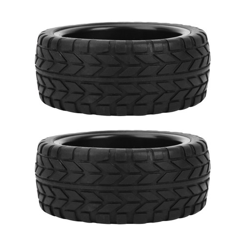 TOH 2pcs 63mm RC Rubber Wheel Tire Tyre For 1/10 Remote Control Racing ...