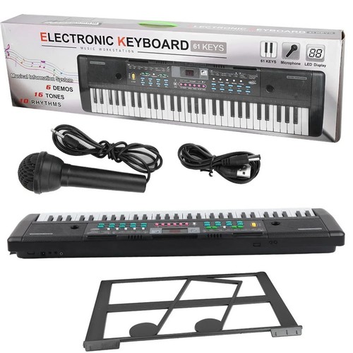 Kid Electronic Organ 61 Keys Electronic Organ Portable Digital Keyboard ...