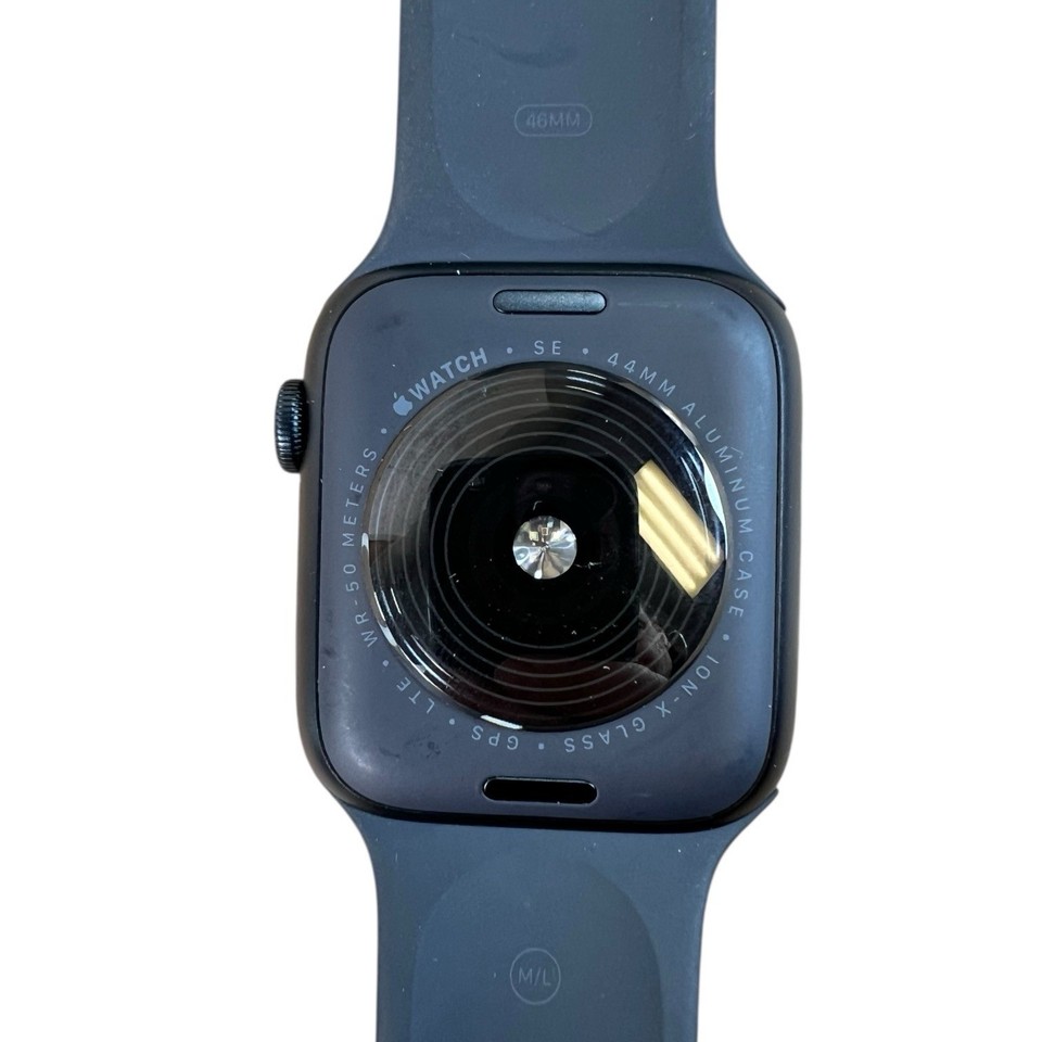 Used Apple Watch SE (Second Gen, 2024) 44mm GPS+LTE Midnight Black 100% ...