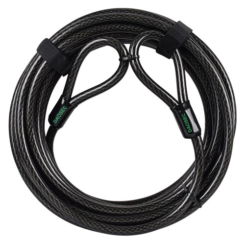 33 ft x 1/2" Heavy Duty Cut-Proof Security Cable | Flexible Vinyl ...