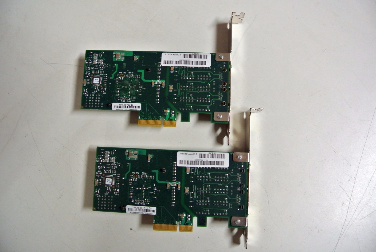 LOT OF 2 Interface Masters Niagara Dual Port PCIe Gigabit Ethernet ...