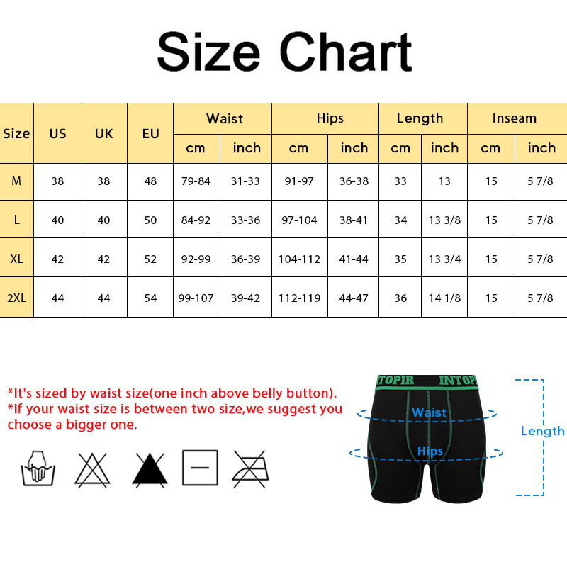 5 Pack Men Breathable Compression Boxer Shorts Sports Athletic Workout ...