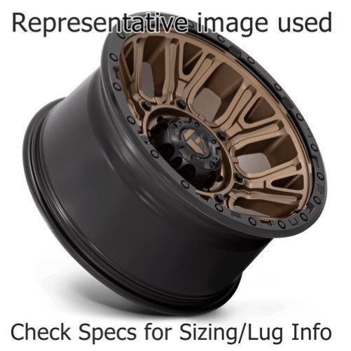 Fuel D82620001747 Wheel Rim D826 Traction Matte Bronze w/ Black Ring ...