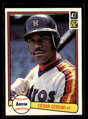 1982 Donruss Baseball #118 Cesar Cedeno "Set Break" Mint Houston Astros ...