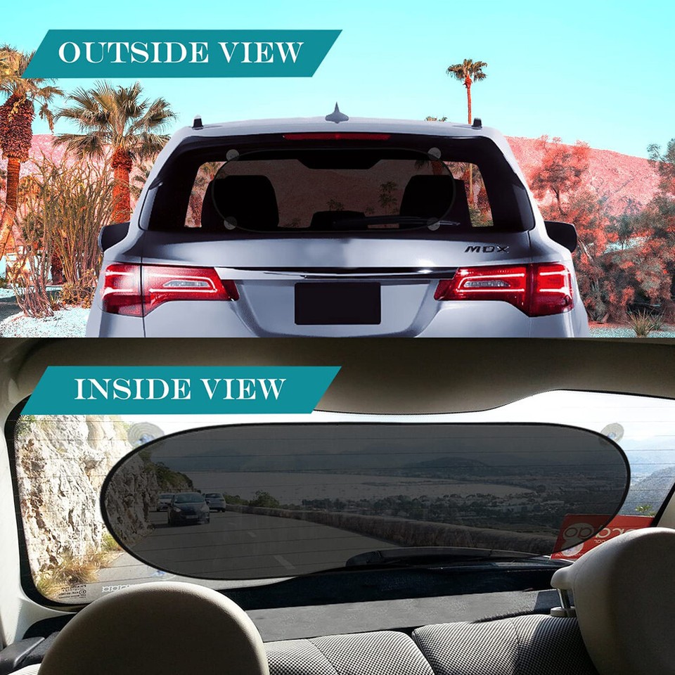 Car Rear Window Sun Shade Screen Mesh Cover Windshield UV Visor Block ...