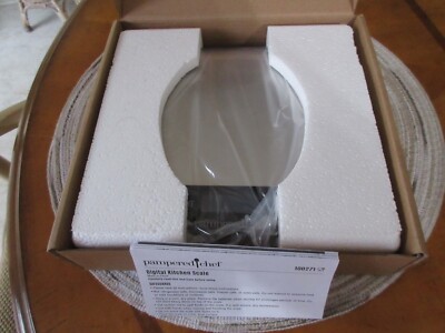 Pampered Chef 100271 DIGITAL FOOD SCALE KITCHEN 8” x 8” Stainless NIB ...