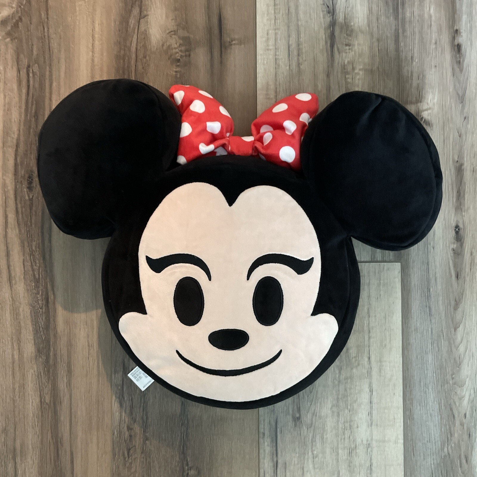 Minnie Mouse Winking Face Disney Emoji Pillow Plush 12" x 14" GENUINE ...