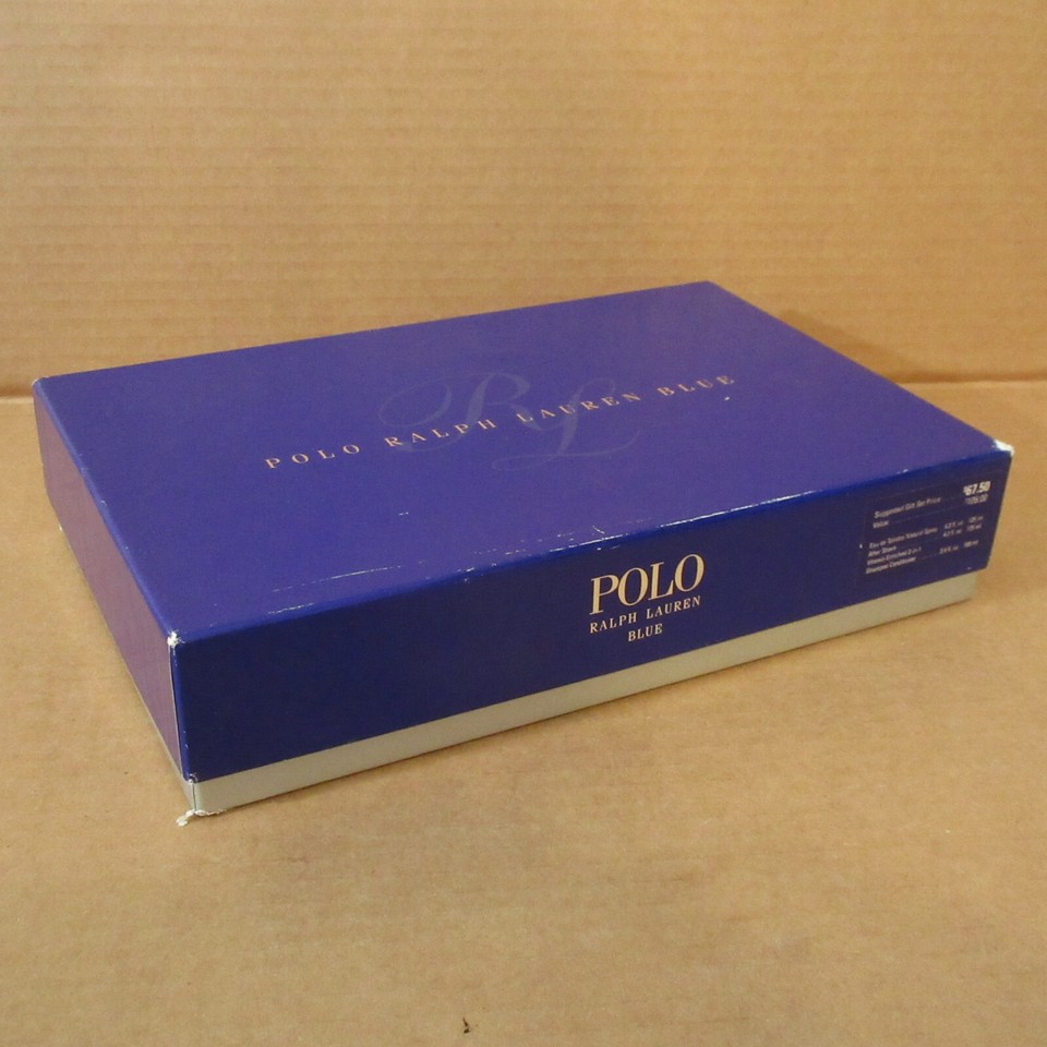 NOS Sealed Box ORIGINAL Polo Ralph Lauren Blue 4.2oz EDT & After Shave ...