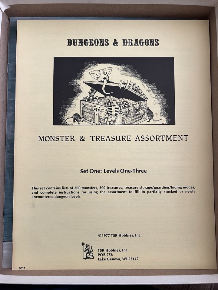 Dungeons & Dragons Basic Set 2nd Print 1978 Lizard Logo Holmes Sealed ...