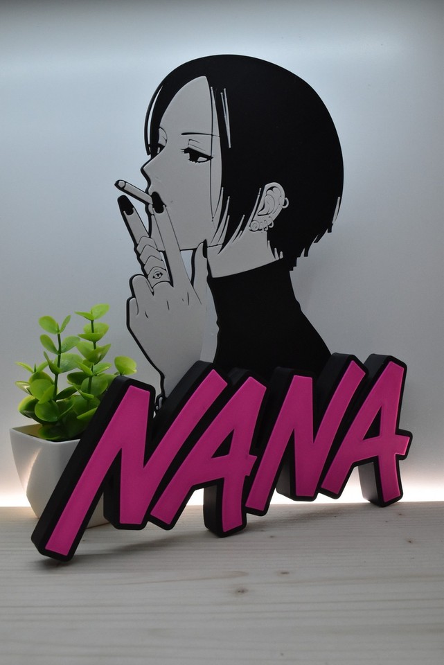 Nana Osaki Anime Sign, Silhouette Style (3D Printed, 20-25 cm) | eBay UK