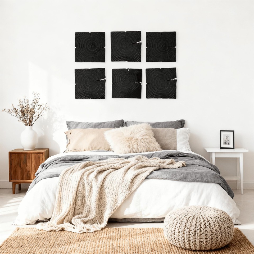 Rustic Wood Wall Art–Farmhouse Style Wooden Wall Hanging Decor for ...