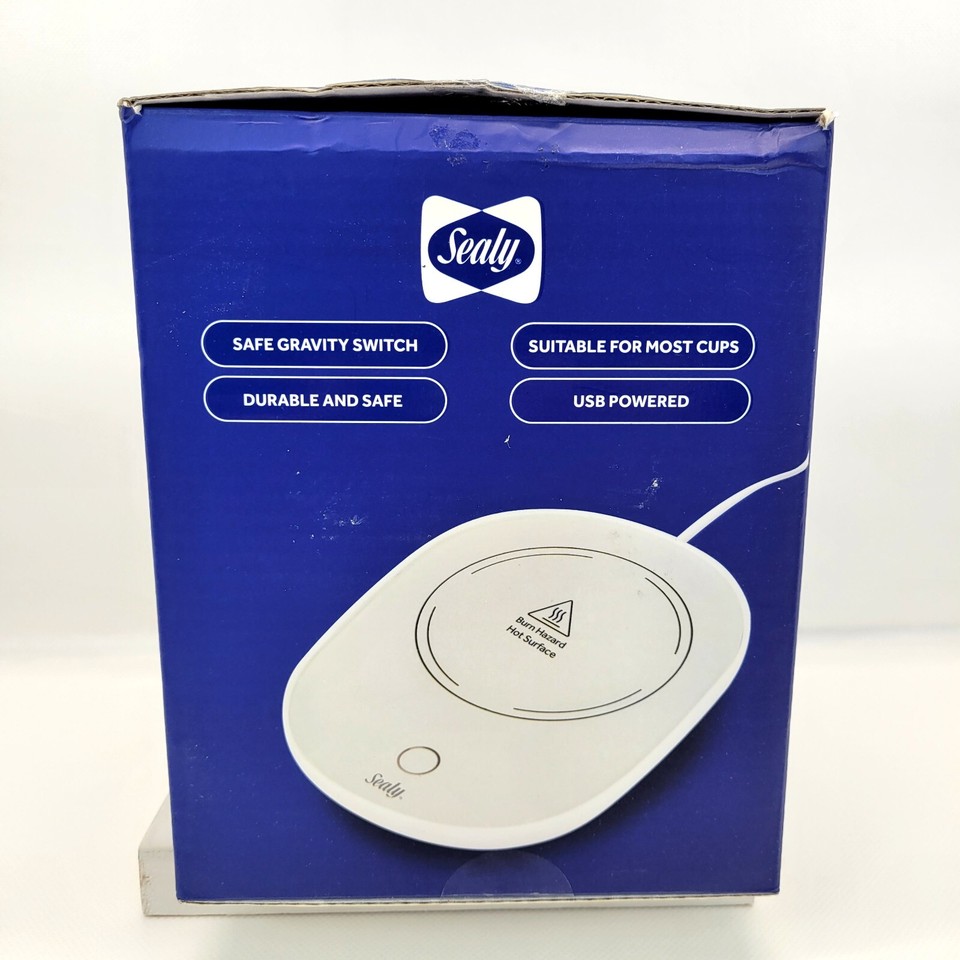 Coffee Mug & Mug Warmer 2Pc Set by Sealy USB Power Temp Control Gravity Switch 805112114382| eBay