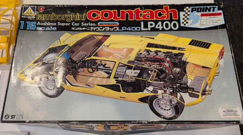 Aoshima Lamborghini Countach LP400 1:16 Scale Model Kit - Unassembled ...