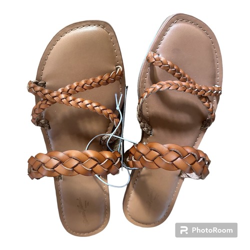 Universal Thread Sandals Women's Hilda Braided Strappy Brown Size 7 New ...