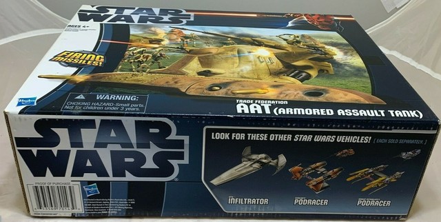 2012 Hasbro Star Wars Trade Federation Armored Assault Tank AAT Firing ...