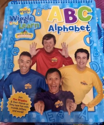 The Wiggles Wiggle and Learn ABC Alphabet Write On Wipe Off Workbook ...