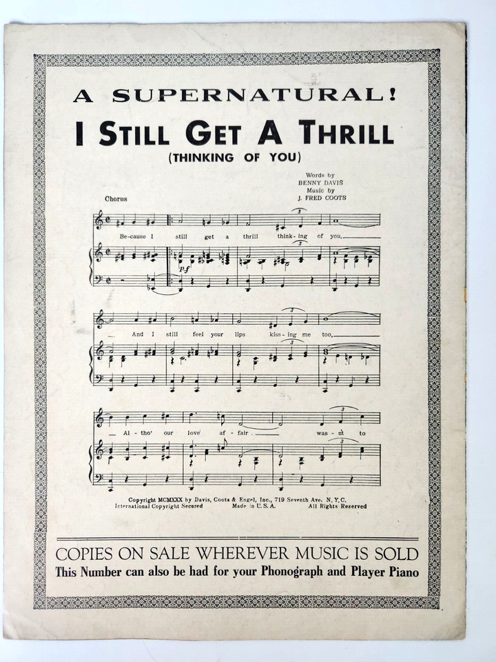 Good Evenin Tot Seymour Vintage Sheet Music 1930 David Coots Engel | eBay
