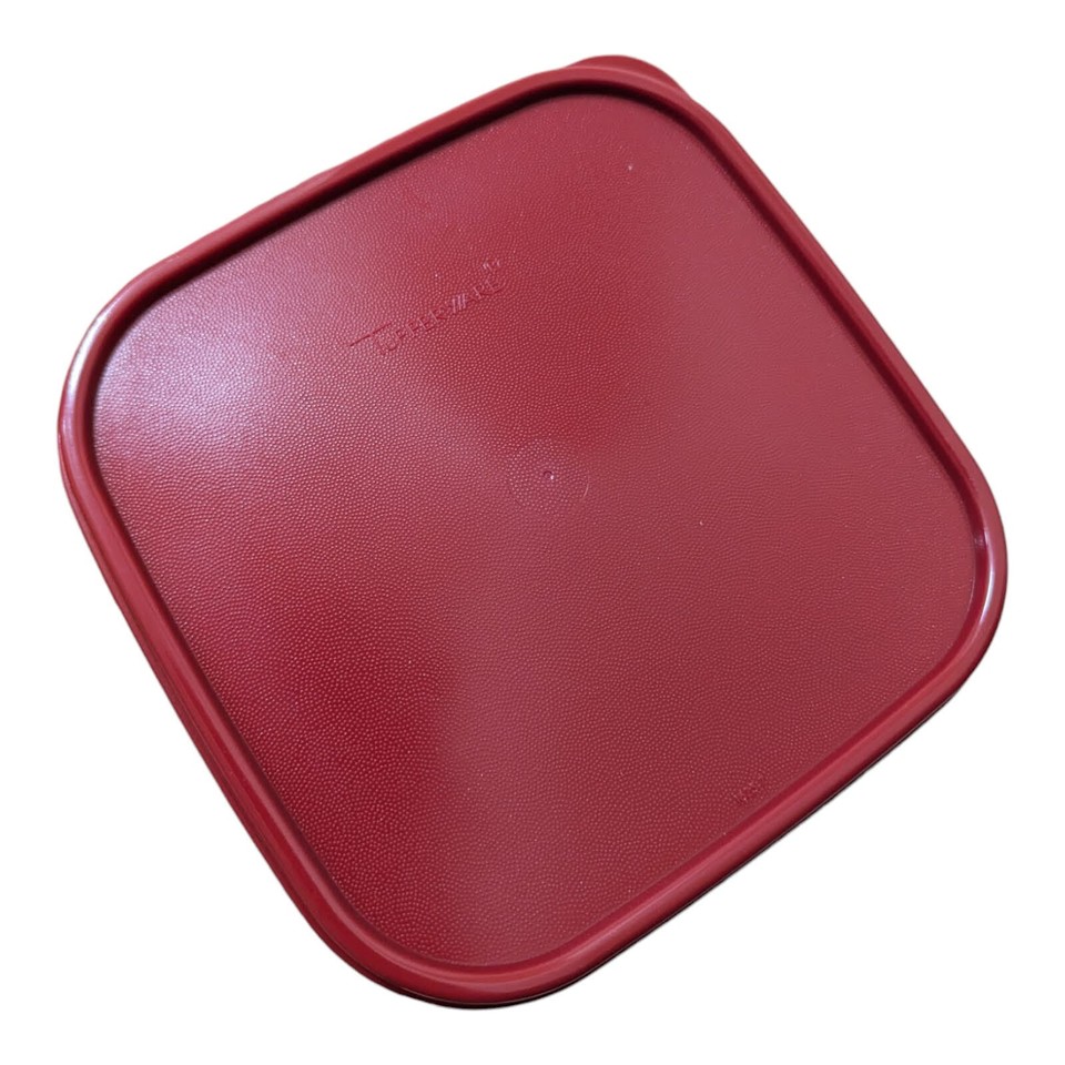 NEW Tupperware Modular Mates Square Dark Red 1623 2 Pcs Seal Lid | eBay