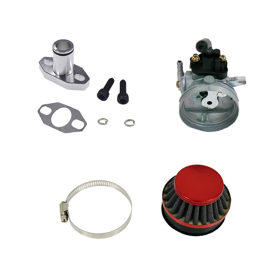 Carburetor CNC Air Intake Manifold For 49cc 60cc 66cc 80cc Motorized ...