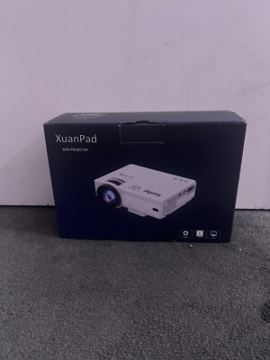 Xuanpad Mini Projector 2400 Lumens Portable Video Projector 55000 Hours ...