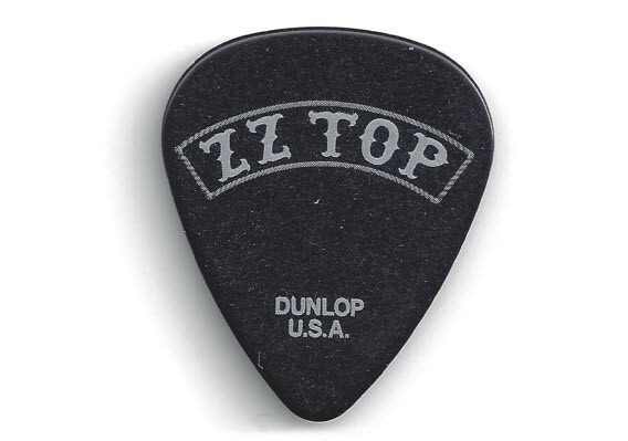 ZZ Top Dusty Hill RIP Guitar Pick 2012 La Futura Concert Tour Issued ...
