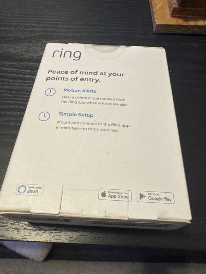 NEW UNOPENED Ring Contact Sensor 2-Pack Wireless Sensor for Ring Alarm ...