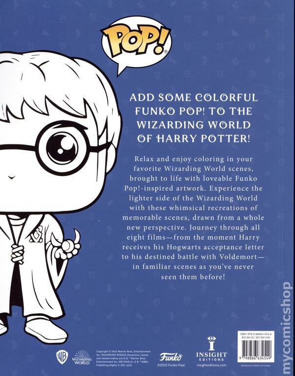 Harry Potter Official Funko Pop Coloring Book SC #1-1ST VF 2024 Stock ...