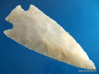 Fine Authentic Florida Clay Basal Notched Point Arrowheads SCA COA | eBay