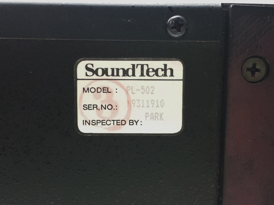 SOUNDTECH PL502 PL-502 2-CHANNEL PRO STEREO POWER AMPLIFIER AMP 250WPC ...