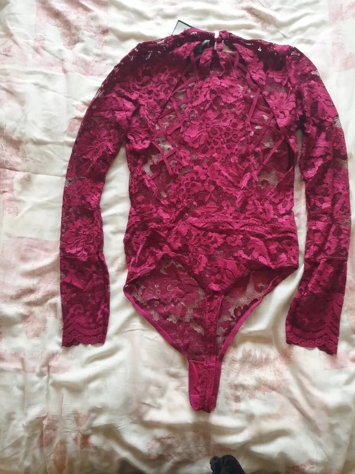 ann summers Lipsy Josey Burgundy Body Small 8 10 | eBay UK