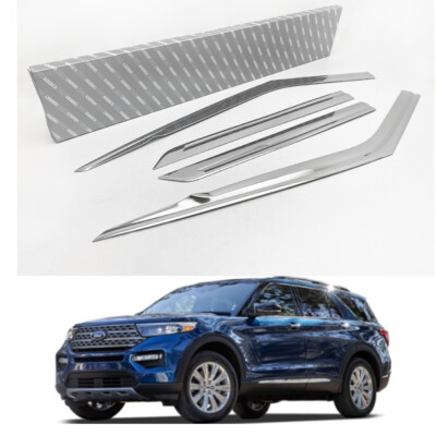 Chrome Window Vent Sun Visors Rain Guards 4pcs for Ford Explorer 2020 ...