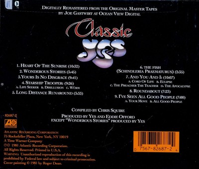 YES CLASSIC YES NEW CD 75678268724| eBay