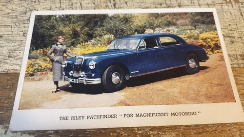 1954 ? RILEY PATHFINDER Original Factory Dealer POSTCARD | eBay Australia