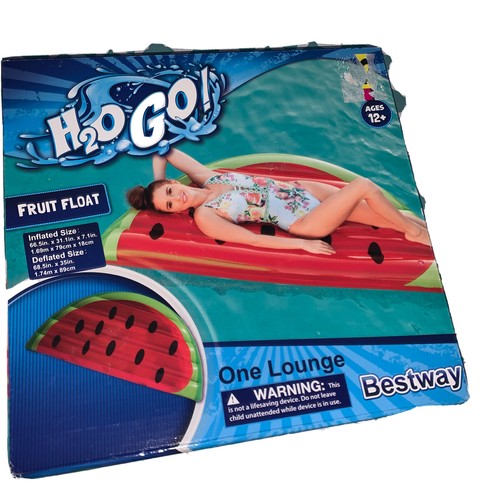 New H2O GO 68" Inflatable Fruit Lounge Swimming Pool Float Raft ...