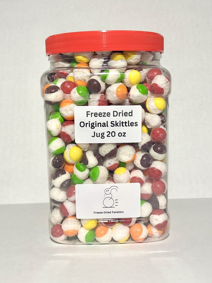 Freeze Dried Bulk Original Skittles Candy 54oz Container Made Fresh ...