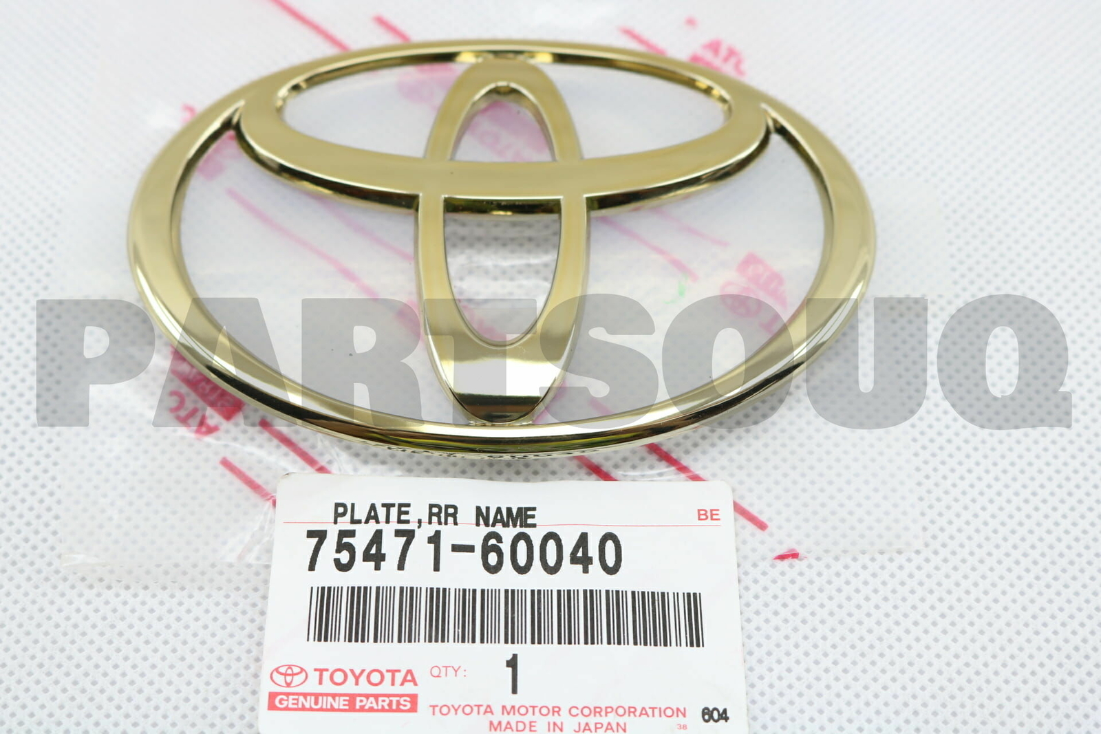 7547160040 Genuine Toyota PLATE, REAR BODY NAME, NO.1 75471-60040 | eBay