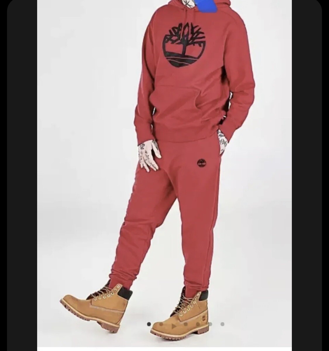 Timberland Embroidered Tree Sweatpants TB0A2FYE CC8 Red Men's L arge ...