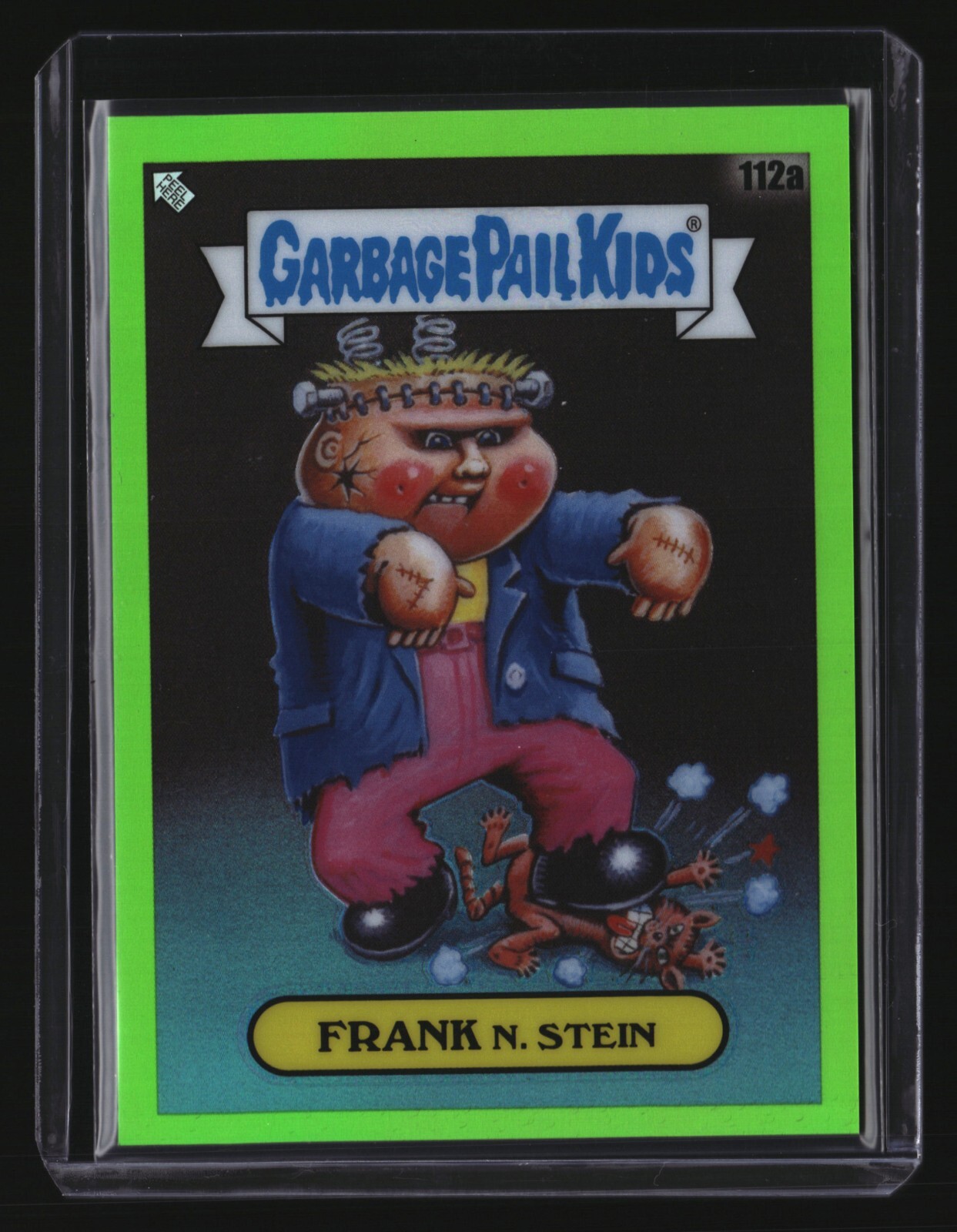 Garbage Pail Kids FRANK N. STEIN 112a (GPK Chrome Series 3) Green ...