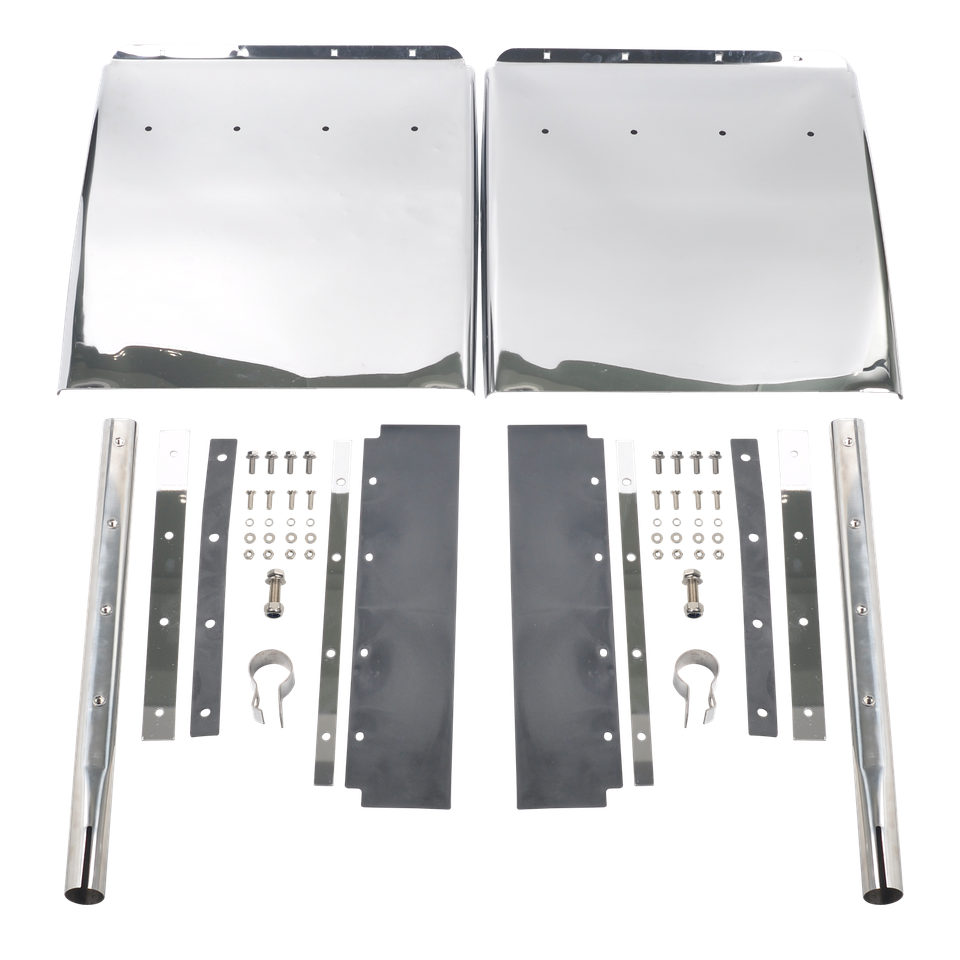 24″X29″ Stainless Steel Quarter Fender For Semi Truck Freightliner ...