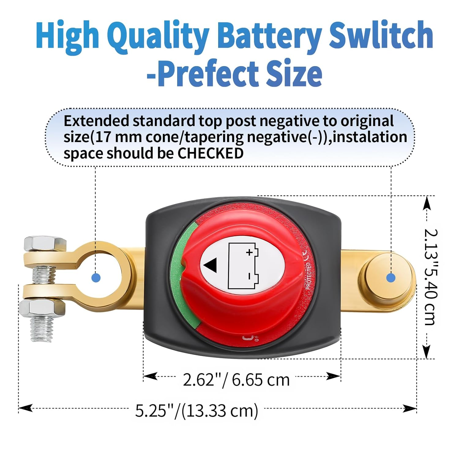 Top Post Battery Disconnect Switch, 12V-48V Master Power Cut off Switch ...
