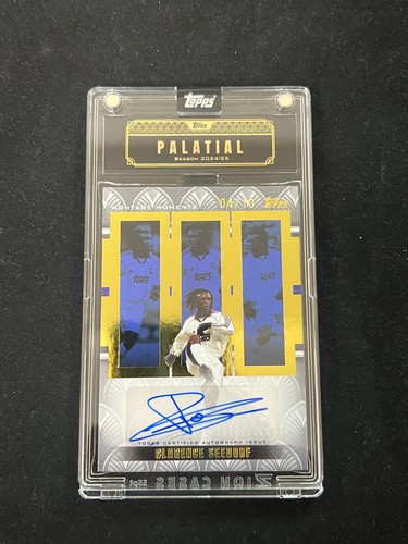 Clarence Seedorf 2025 Topps Palatial Real Madrid Montage Moments Auto ...