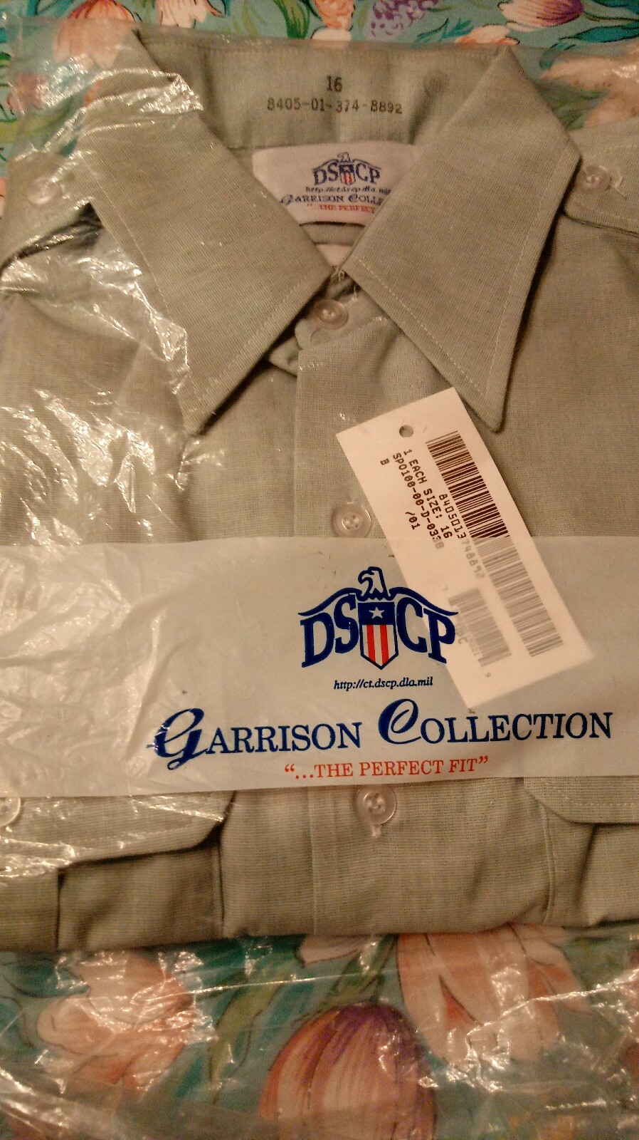 DSCP Garrison Collection Military Men's Long Sleeve Army Green Shirt ...