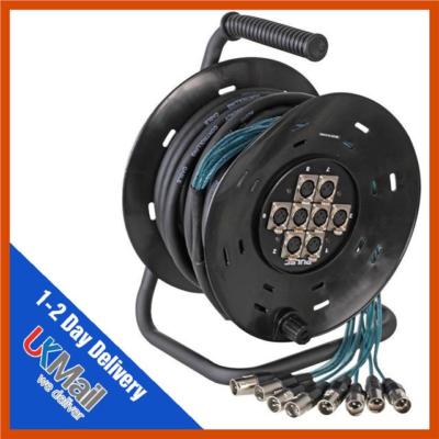 15m Pulse 8 Way XLR Multicore Drum Stagebox Stage Snake Mic Studio ...